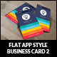 Flat Mobile Concept Business Card Version 1, Print Templates | GraphicRiver