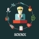 Different Sciences Flat Concept, Vectors | GraphicRiver
