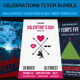 Celebrations Flyer Bundle, Print Templates | GraphicRiver