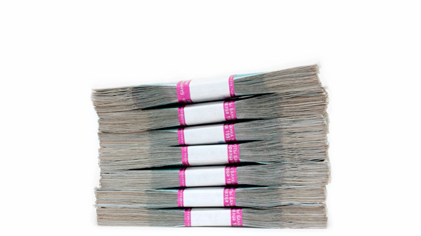 Stack Of Banknotes Packages, Stock Footage | VideoHive