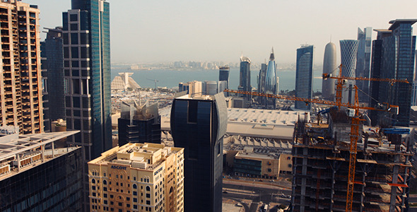 Qatar Doha City Building, Stock Footage | VideoHive