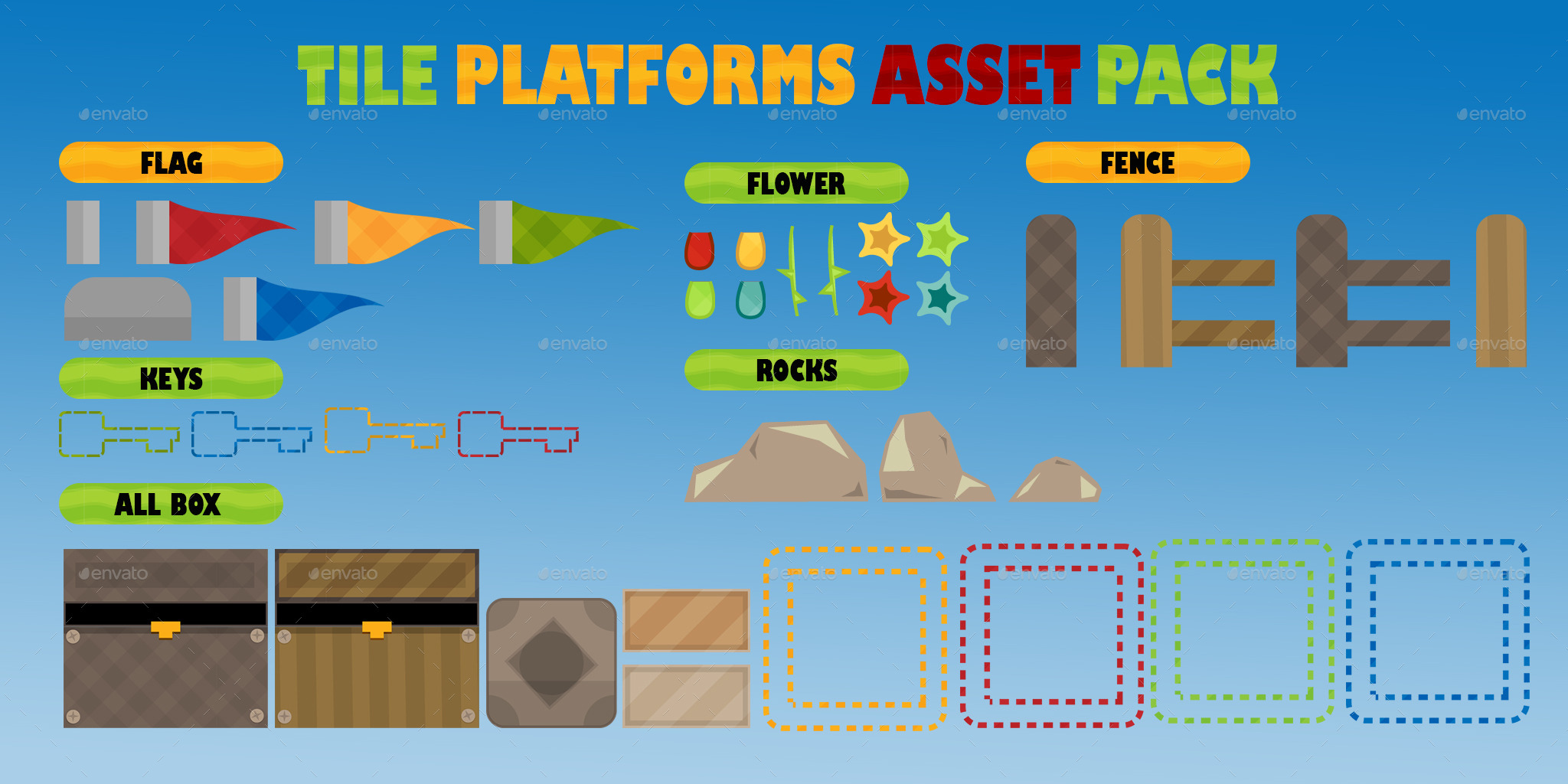 Game Tile Set 02, Game Assets | GraphicRiver