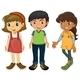 Three Kids, Vectors | GraphicRiver
