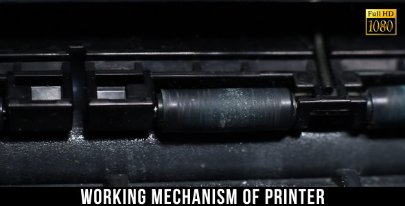 Working Mechanism Of Printer, Stock Footage | VideoHive