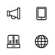 125+ Media Icons, Icons | GraphicRiver