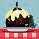 Christmas Pudding Flyer or Card Illustration, Graphics | GraphicRiver