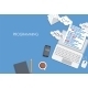 Programming Coding Flat Concept, Vectors | GraphicRiver