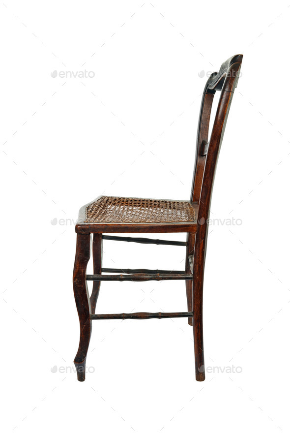 Antique wooden chair - side view Stock Photo by pbombaert | PhotoDune