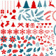 Christmas Design Elements Set, Vectors | GraphicRiver