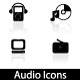 Audio Icons Set, Icons | GraphicRiver