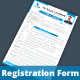 Registration Contact Form V1, Print Templates | GraphicRiver