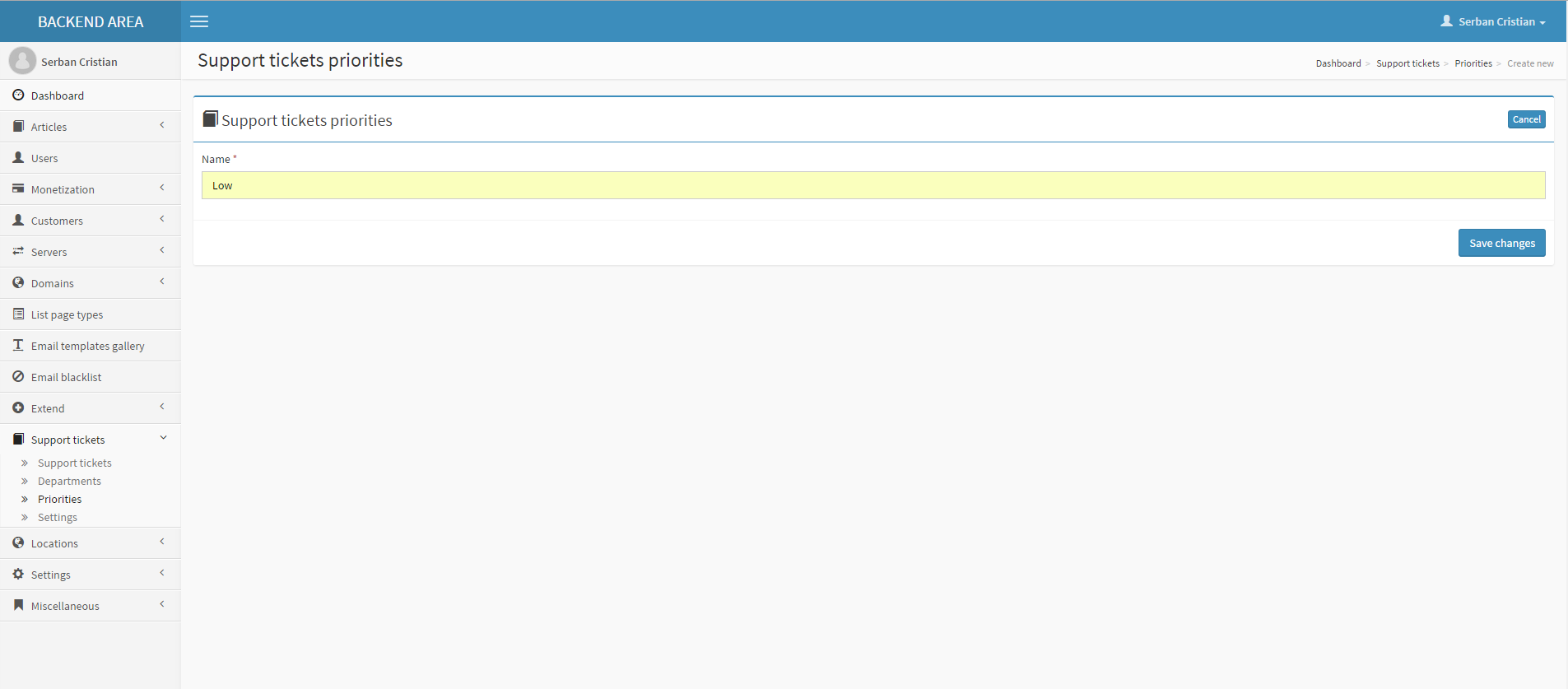 Support tickets system for MailWizz EMA by twisted1919 | CodeCanyon