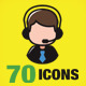 70 Outline Icons Kit, Icons | GraphicRiver