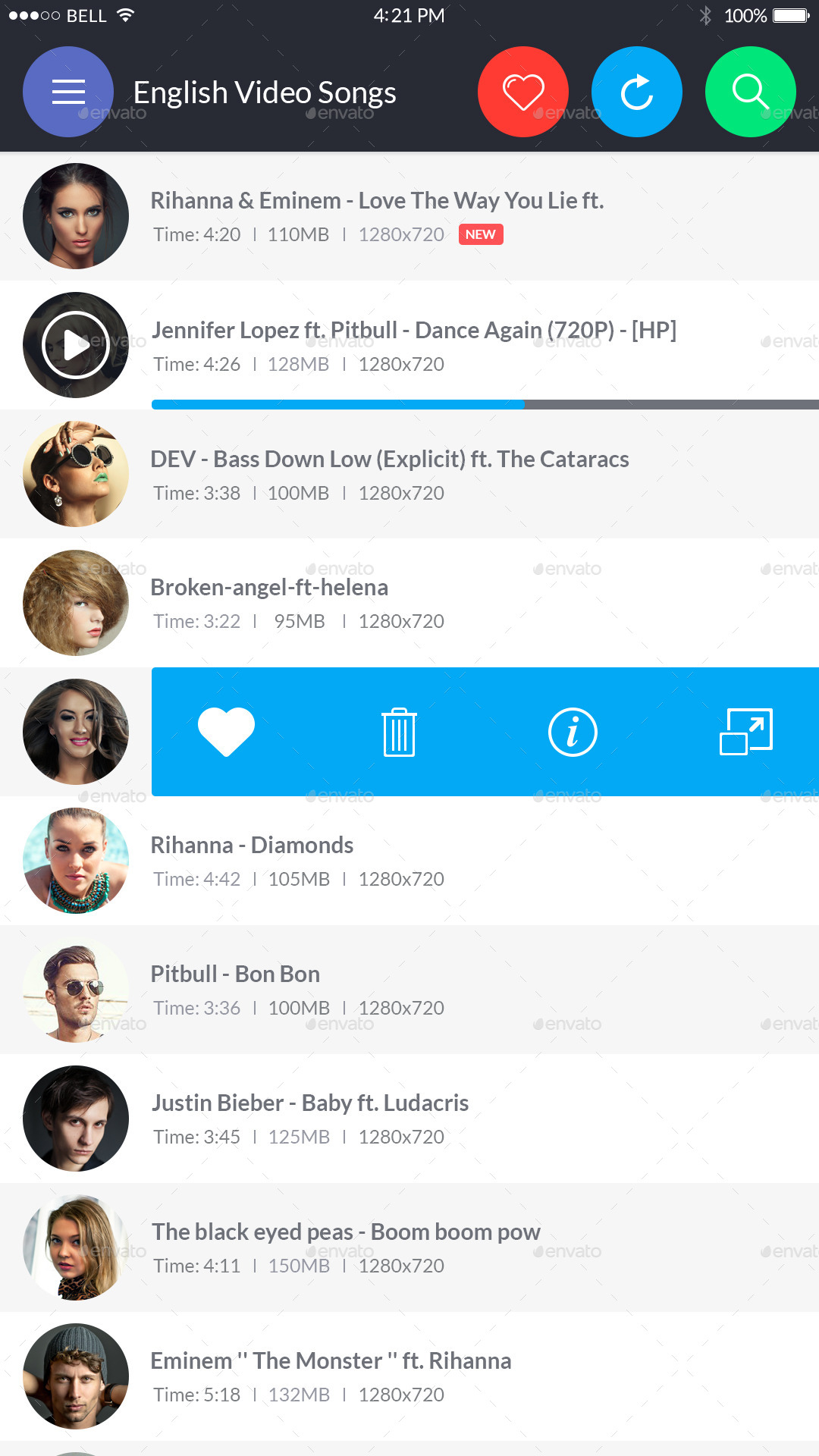 OS 8 Video Player UI Kit, Web Elements | GraphicRiver