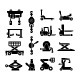 Set Icons of Lifting Equipment, Icons | GraphicRiver