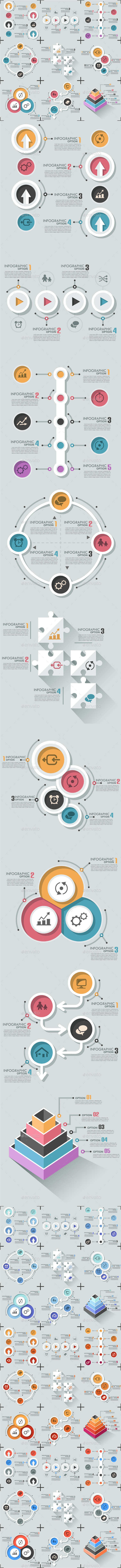 The Fourth Bundle Of Infographics (Flat Templates, Infographics ...
