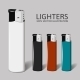Realistic Set of Lighters for your Brand, Vectors | GraphicRiver
