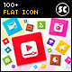 100 Flat Icons, Icons | GraphicRiver
