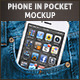 Photorealistic Phone in Pocket Mock-up, Graphics | GraphicRiver