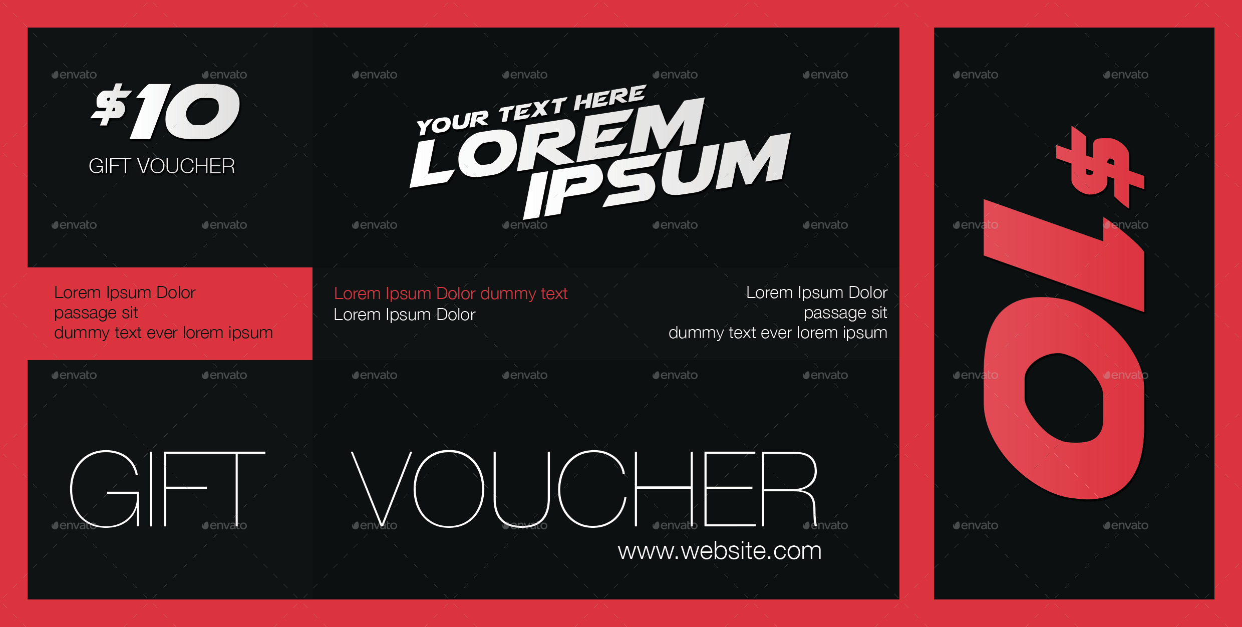 Creative Gift Vouchers Bundle 01, Print Templates | GraphicRiver