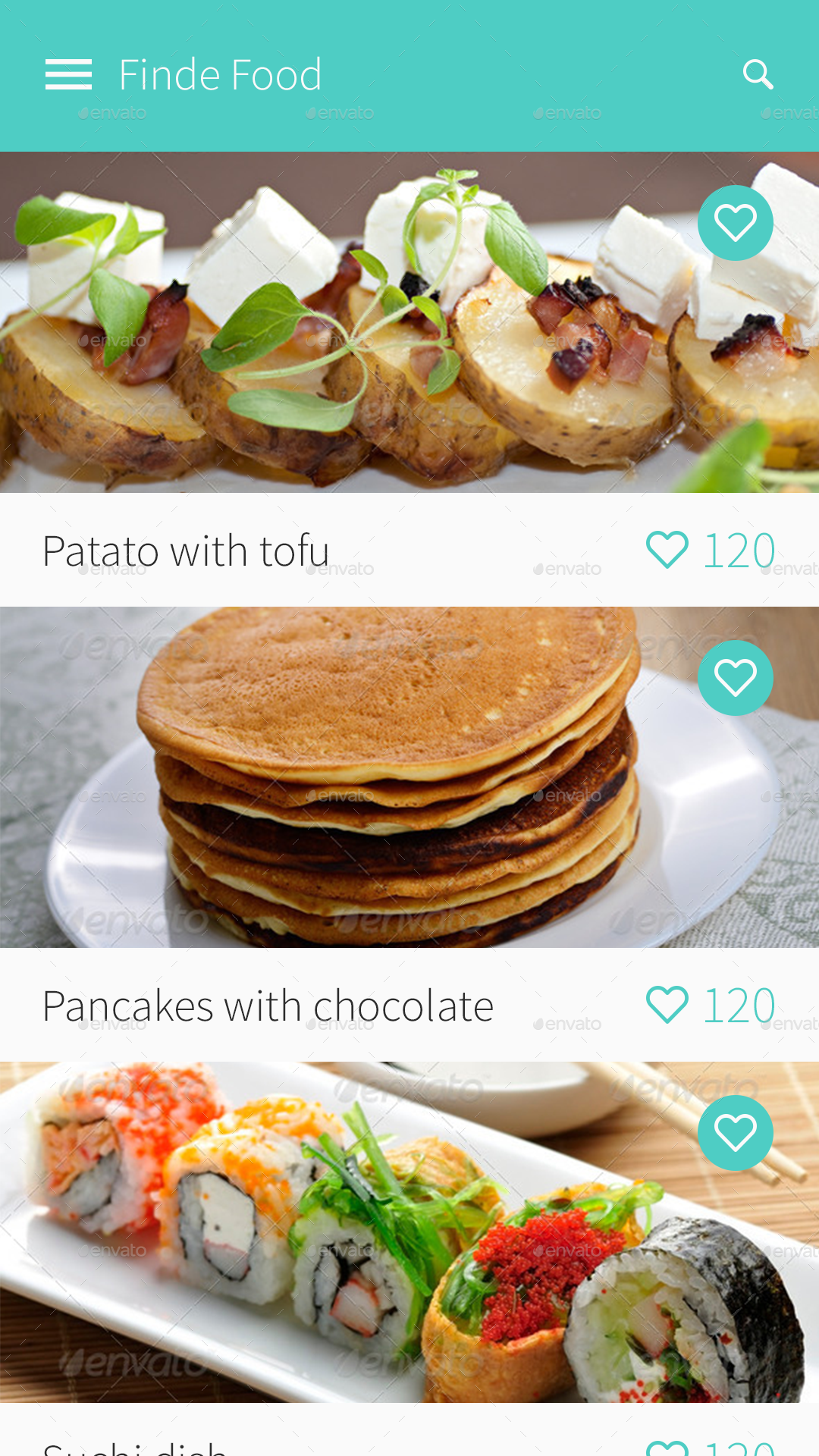 FoodPicker, Web Elements | GraphicRiver
