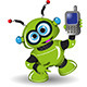 Robot and Phone, Vectors | GraphicRiver