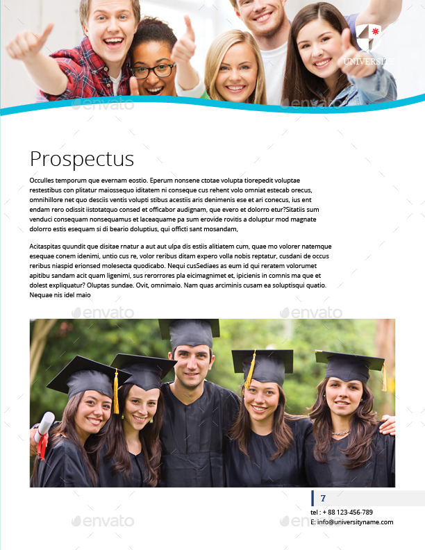 University College Prospectus, Print Templates | GraphicRiver