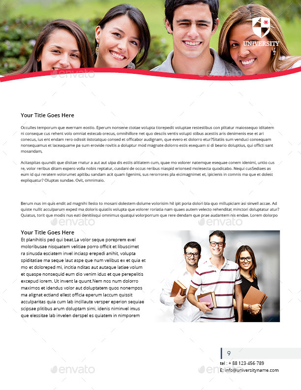 University College Prospectus, Print Templates | GraphicRiver