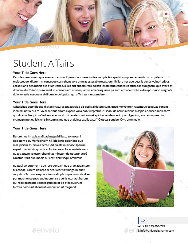 University College Prospectus, Print Templates | GraphicRiver