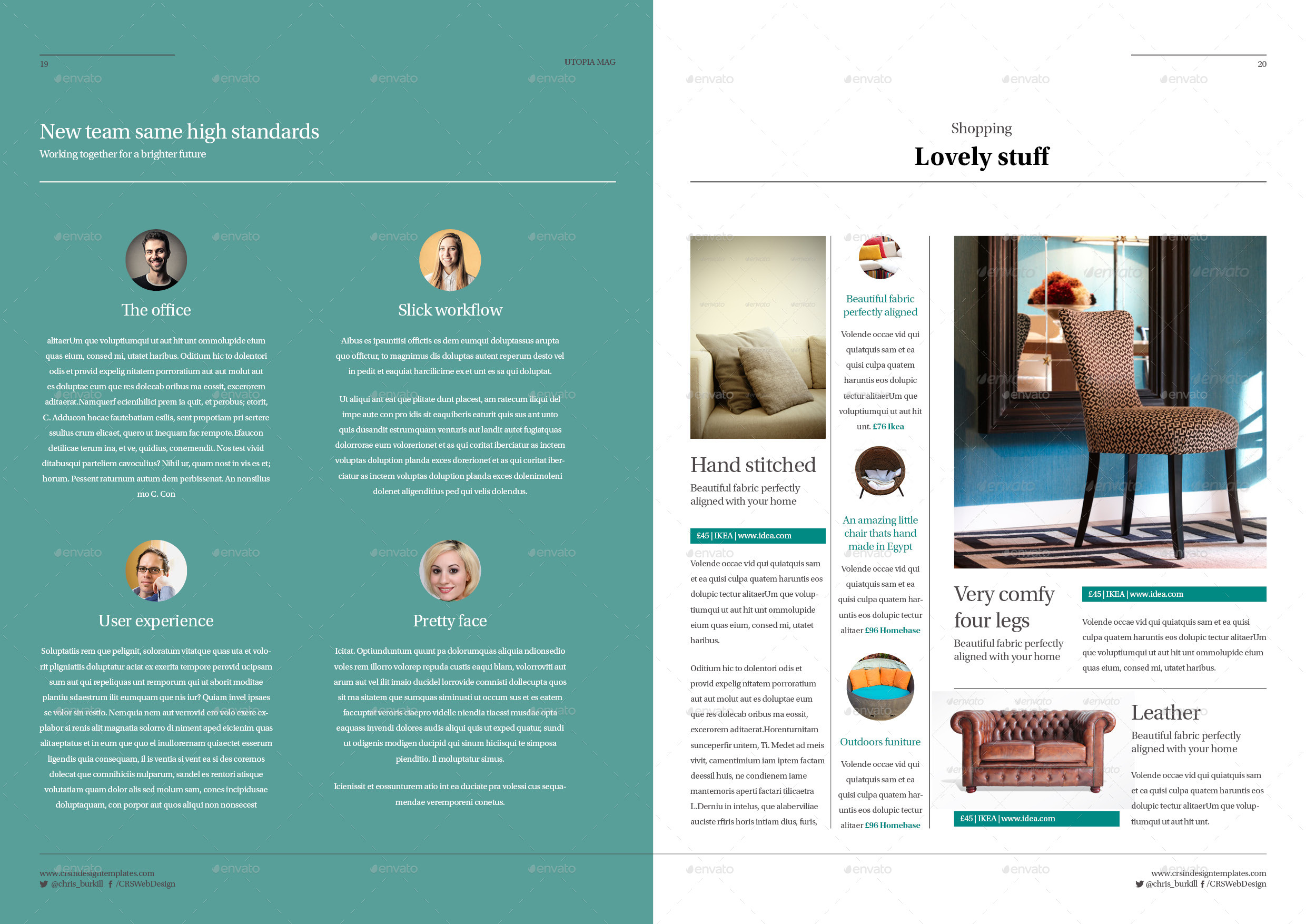 Utopia Magazine, Print Templates | GraphicRiver