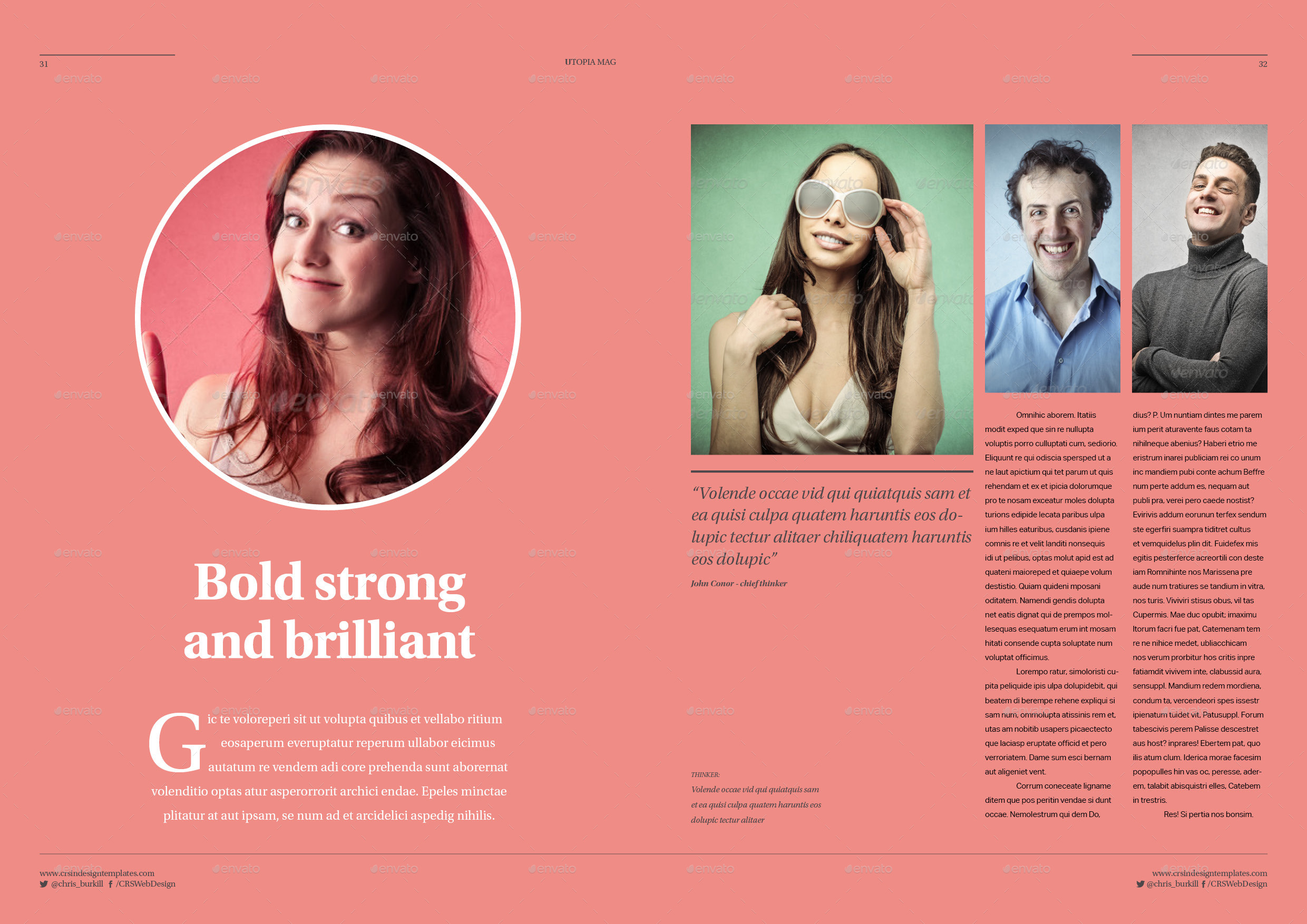 Utopia Magazine by CRSDesign | GraphicRiver