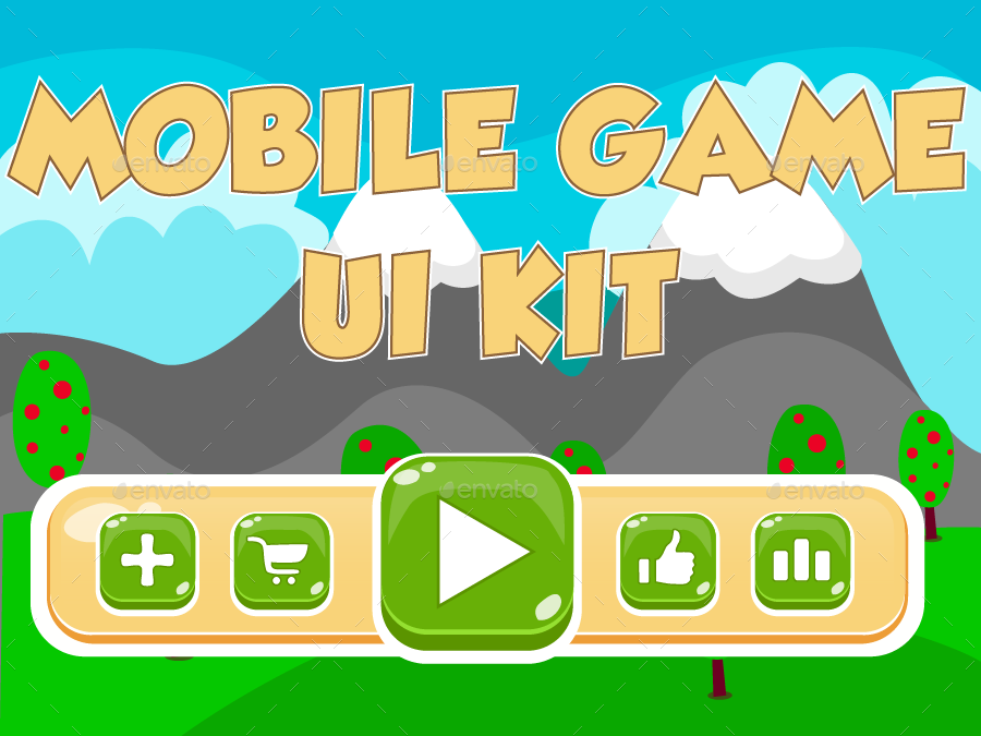 Mobile Game UI Kit 06, Game Assets | GraphicRiver