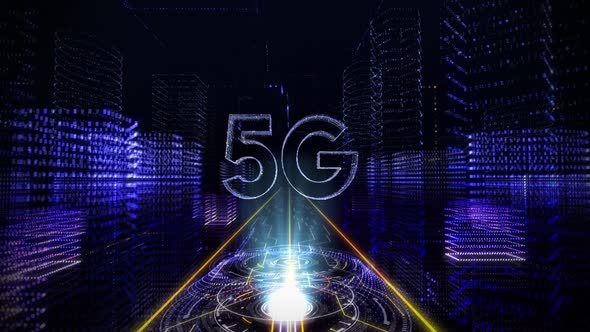 3D computer graphics used to demonstrate new 5G technology in ...