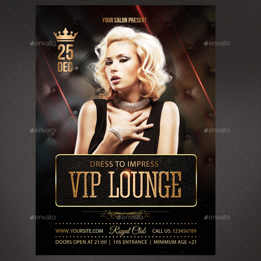 Vip Longe Flyer, Print Templates | GraphicRiver