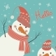 Snowman Says Hello, Vectors | GraphicRiver