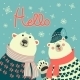 Polar Bears Say Hello , Vectors | GraphicRiver