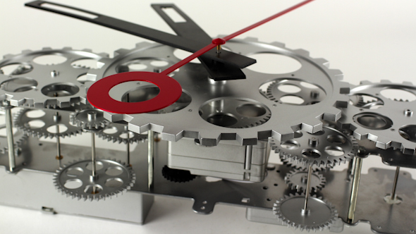 Clock Face With Cogs And Dials, Motion Graphics | VideoHive