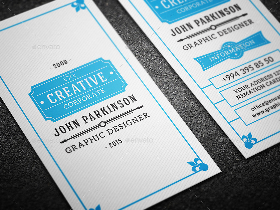 Retro Business Card, Print Templates | GraphicRiver