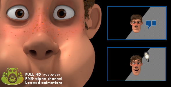 Thirteen 3D Animated Expressions, Motion Graphics | VideoHive