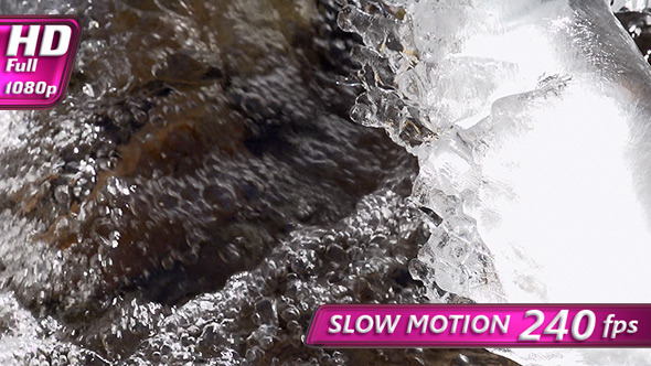 Freezing Forest Stream, Stock Footage | VideoHive