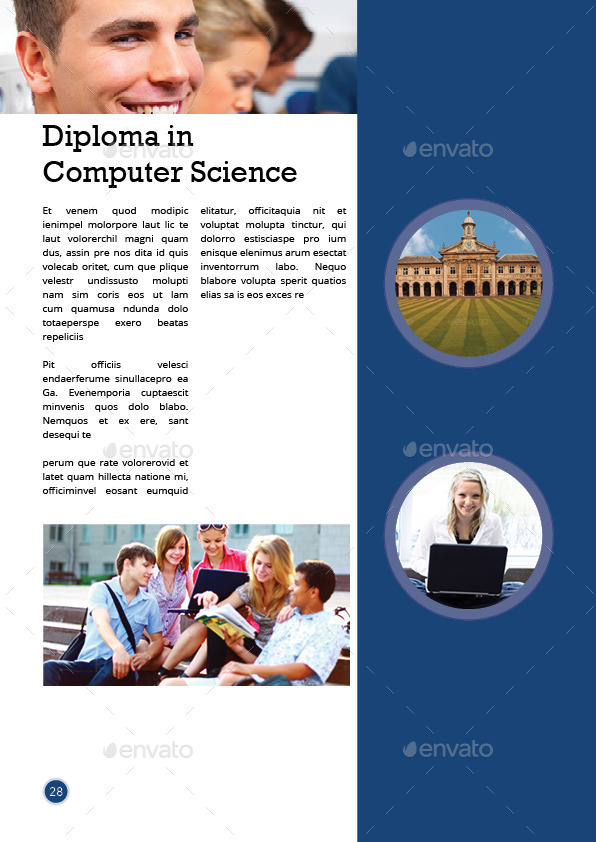 University College Prospectus, Print Templates | GraphicRiver