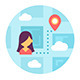 Local Area Navigation Icons, Vectors | GraphicRiver