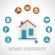 Home Security Icon Flat, Vectors | GraphicRiver
