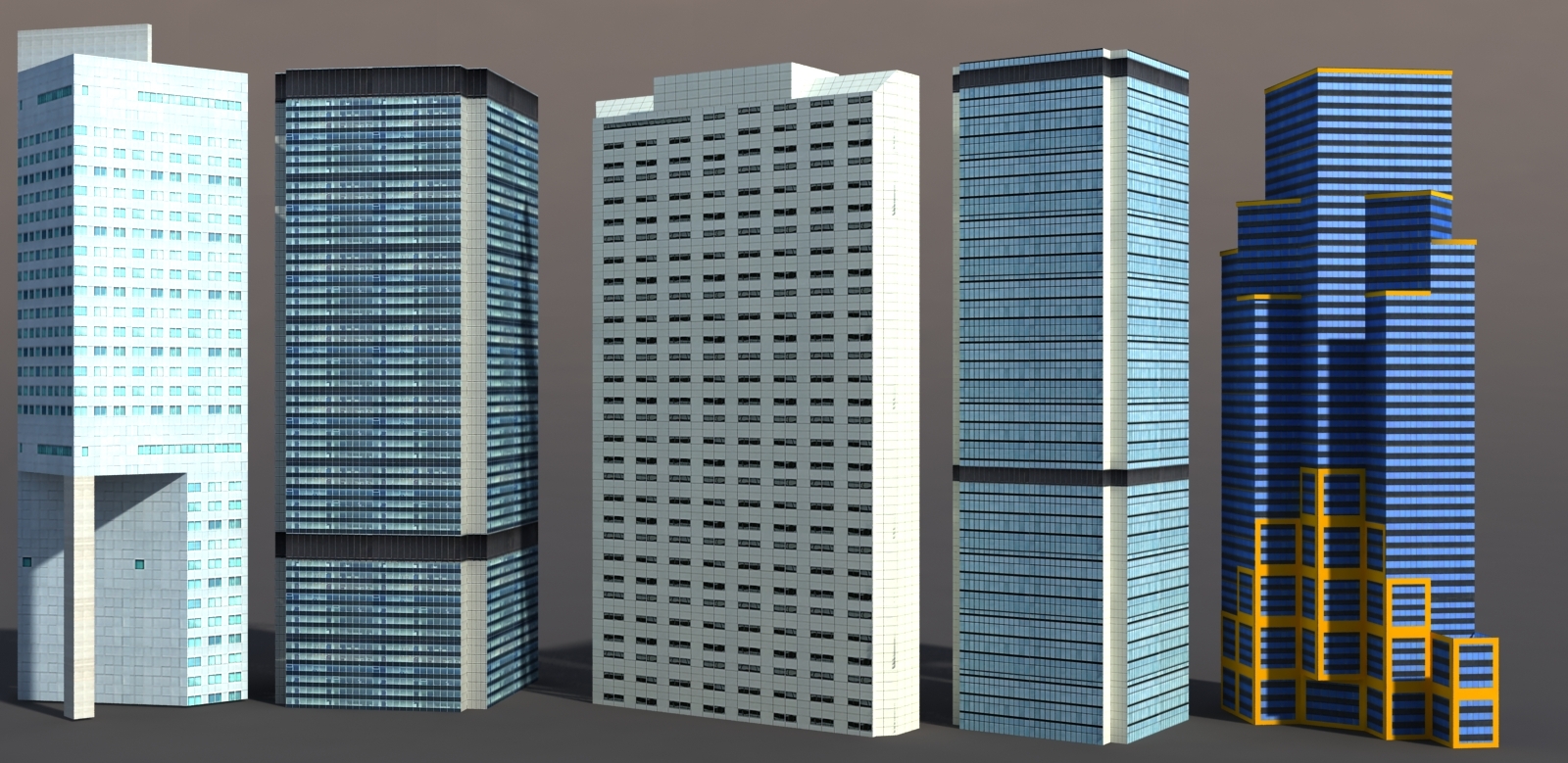 High Rise Buildings by Cerebrate | 3DOcean