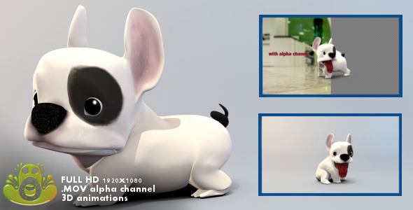 3D Animated Dog Pack, Motion Graphics | VideoHive