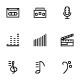 100 Music and Multimedia Icons, Icons | GraphicRiver