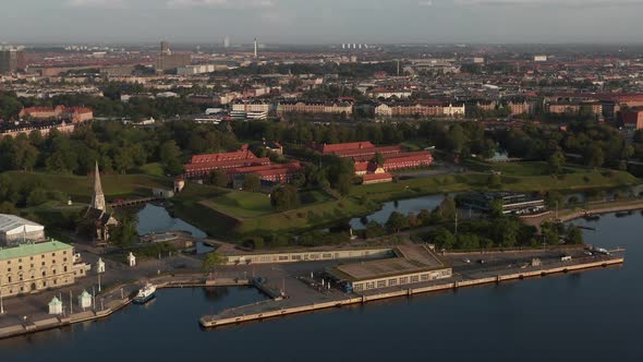 Aerial View Of The Citadel, Denmark, Stock Footage | VideoHive