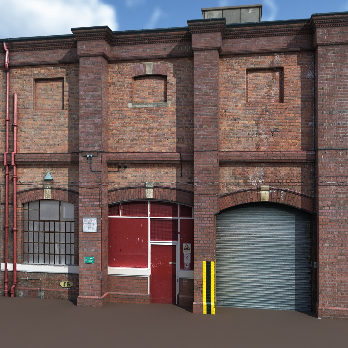 Old Factory Low Poly 3d Building by Cerebrate | 3DOcean