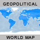 Geopolitical World Map, Graphics | GraphicRiver