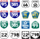 Road Sign Interstate Glossy Vector (Set 6 of 6), Vectors | GraphicRiver